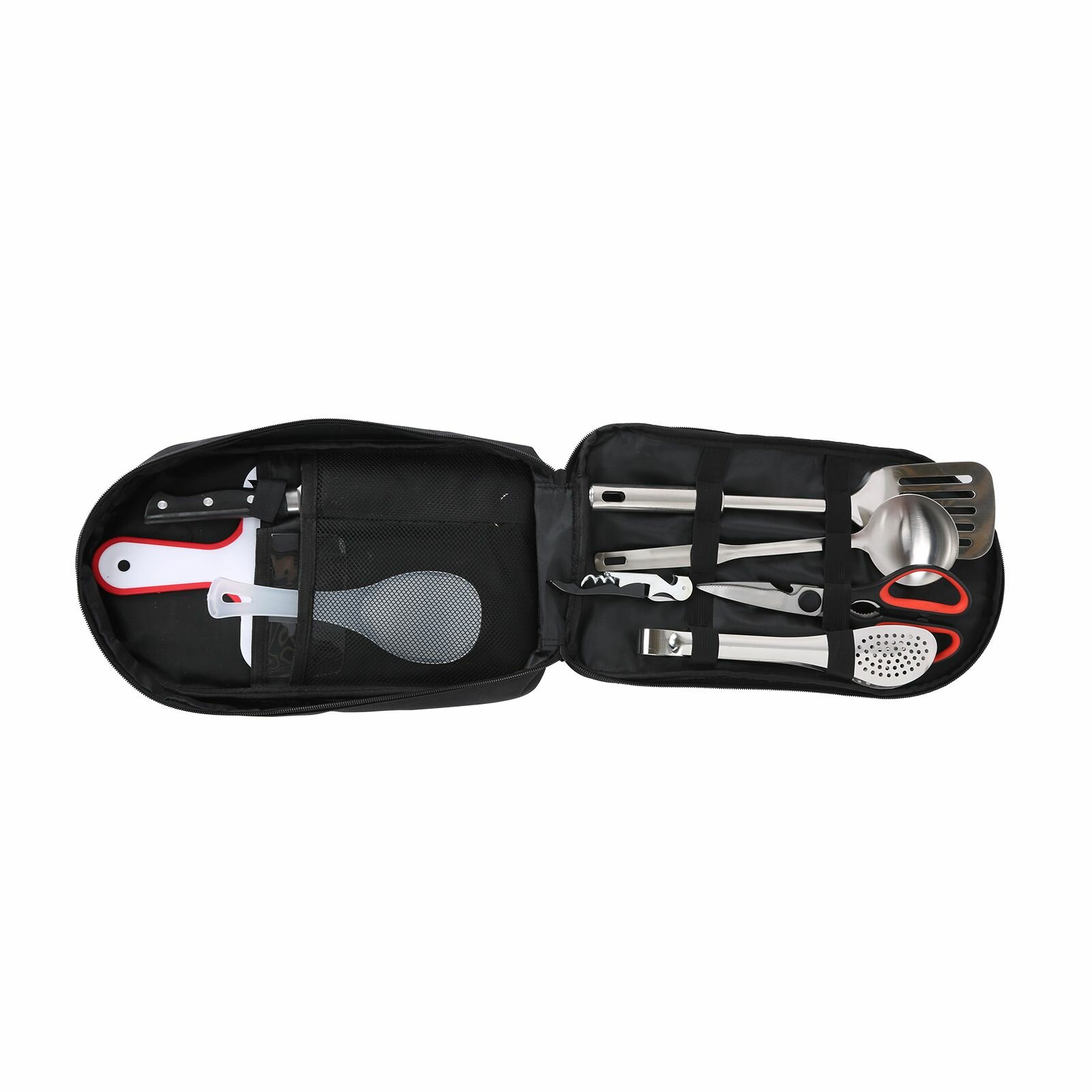 Набор 9 предметов из нержавеющей стали для пикника