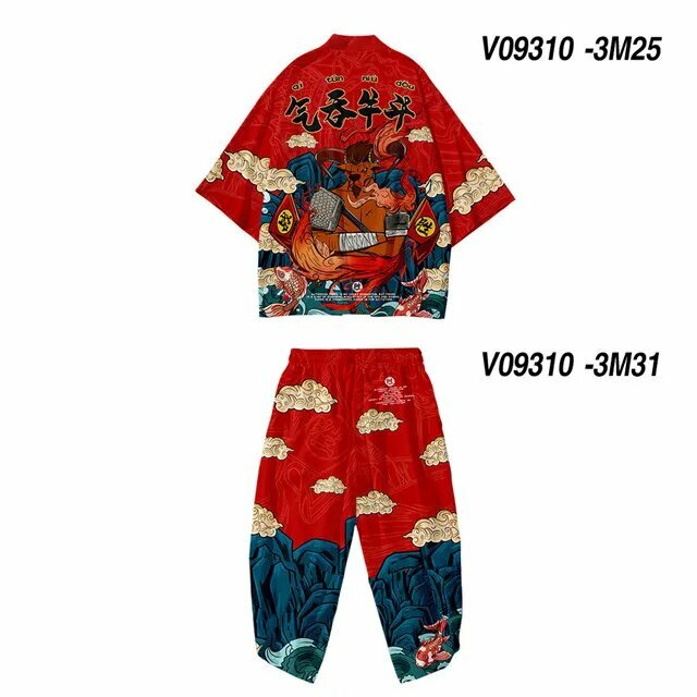 Костюм Kimono Nifineo Красный с принтом дракона, XS, tz-581