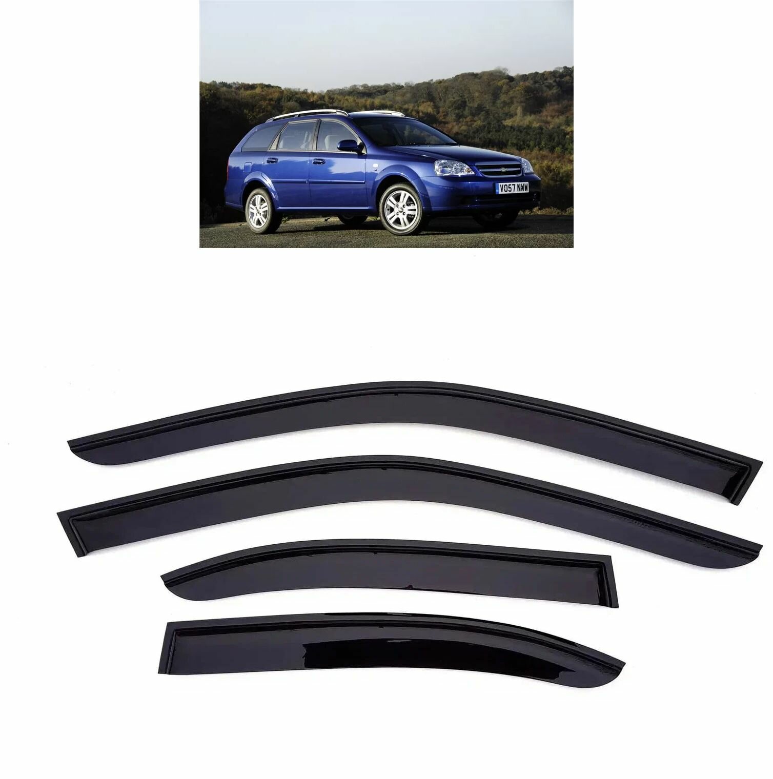 Дефлекторы боковых окон CHEVROLET Lacetti Шевроле Лачетти универсал(2004-2013)