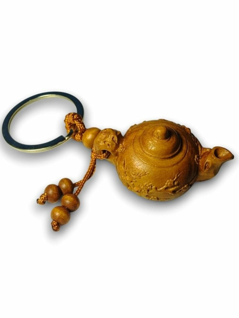 Фигурка нэцкэ "чайник"/ талисман из финиковой пальмы