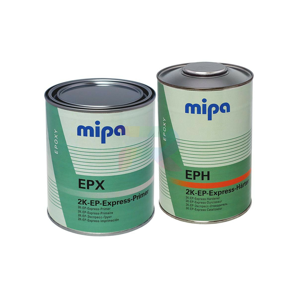 Грунт эпоксидный автомобильный быстросохнущий Mipa EPX 2K-EP-Express-Primer светло-серый 1 л. с отвердителем 1 л.