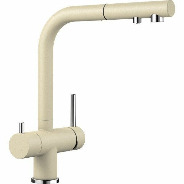 Смеситель для кухни под фильтр с выдвижной лейкой Blanco Fontas-S II Silgranit 525203 Шампань