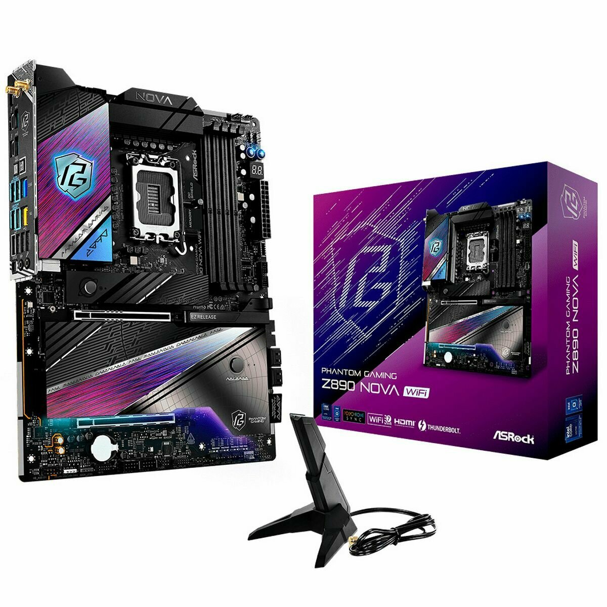 Материнская плата ASRock Z890 NOVA WIFI, LGA1851, Intel Z890, ATX, RTL (Z890 NOVA WIFI)