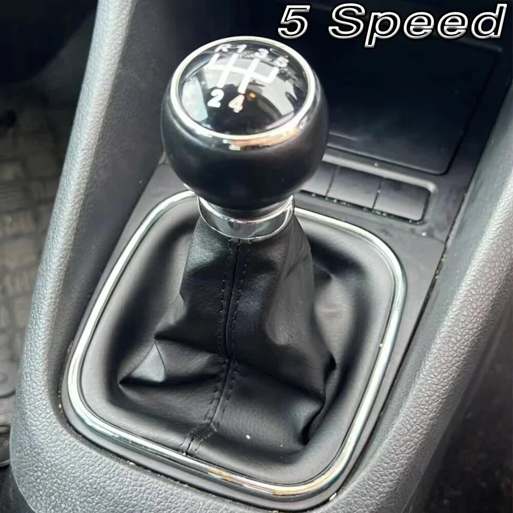Ручка переключения передач с кожаным чехлом для Volkswagen Golf 5 V Golf 6 для VW Jetta MK6 MK5 R32 2004-2014, автомобильные аксессуары