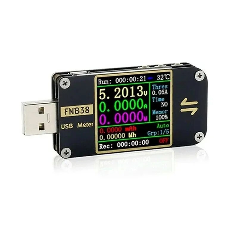 FNIRSI FNB38 USB-тестер тока и напряжения