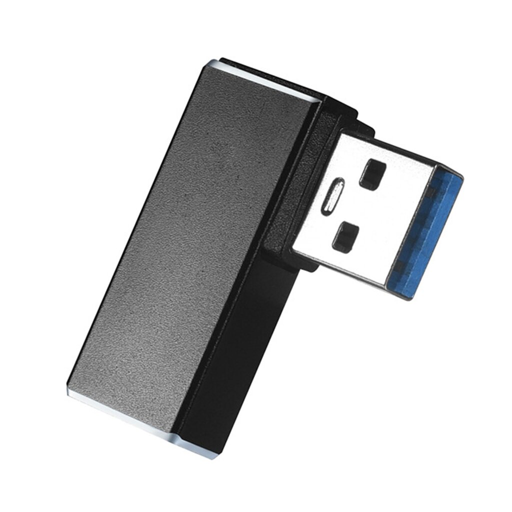 90-градусный переходник USB3.0 от мужчины к женщине-левый изгиб-нет света