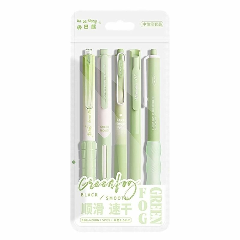 Комбинированная гелевая ручка 0,5 мм space-time capsule нажмите на ручку с двойным шариком быстросохнущей кисточкой question pen water pen-зеленый сплошной цвет