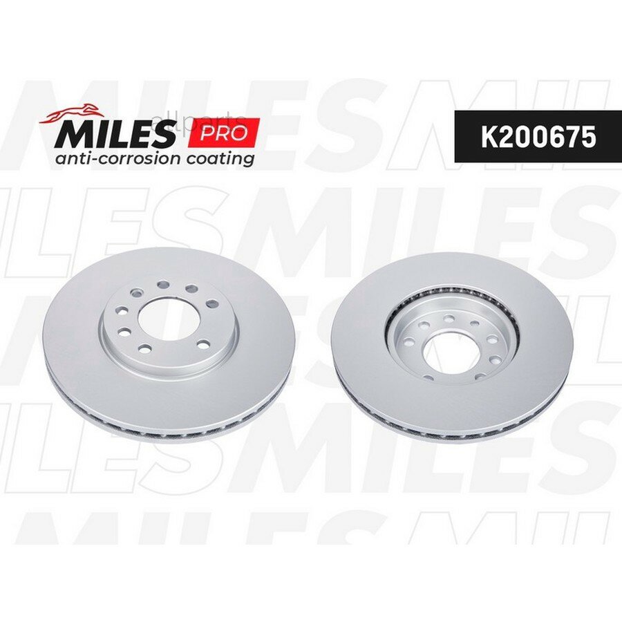 MILES K200675 Диск тормозной OPEL VECTRA 95-03/SAAB 900 93-98/9.3 98-03/9.5 97- передний