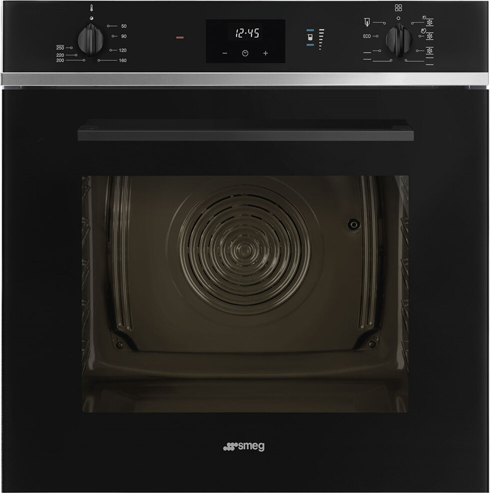 Духовой шкаф Smeg SO6400S2B, электрический, гидролизная очистка, чёрный