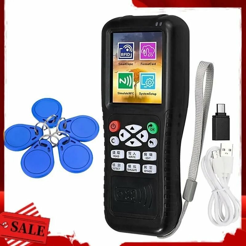 (F P N I) X100 RFID NFC Считыватель И Записыватель Смарт-Карт + Брелок С 5 CUID