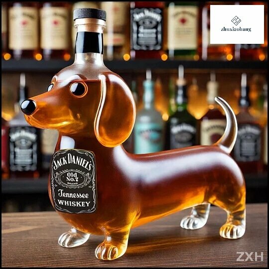 Эксклюзивная бутылка для виски с французским бульдогом для путешествий
