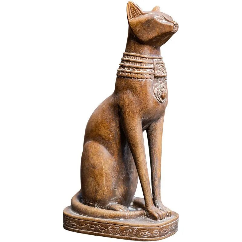 Статуэтки для интерьера: Египетская кошка-богиня Бастет из смолы