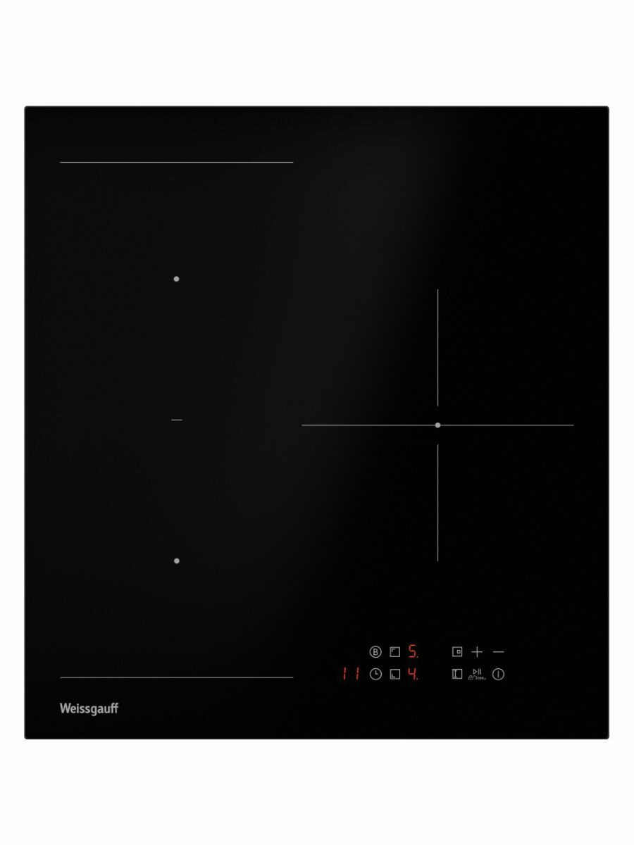 Варочная панель индукционная Weissgauff HI 430 BM Flex Zone, черный