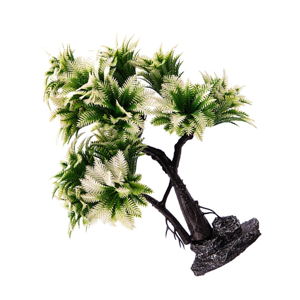 Реалистичные смолы для украшения аквариумов из кокосового дерева, искусственные и натуральные украшения для дома и офиса