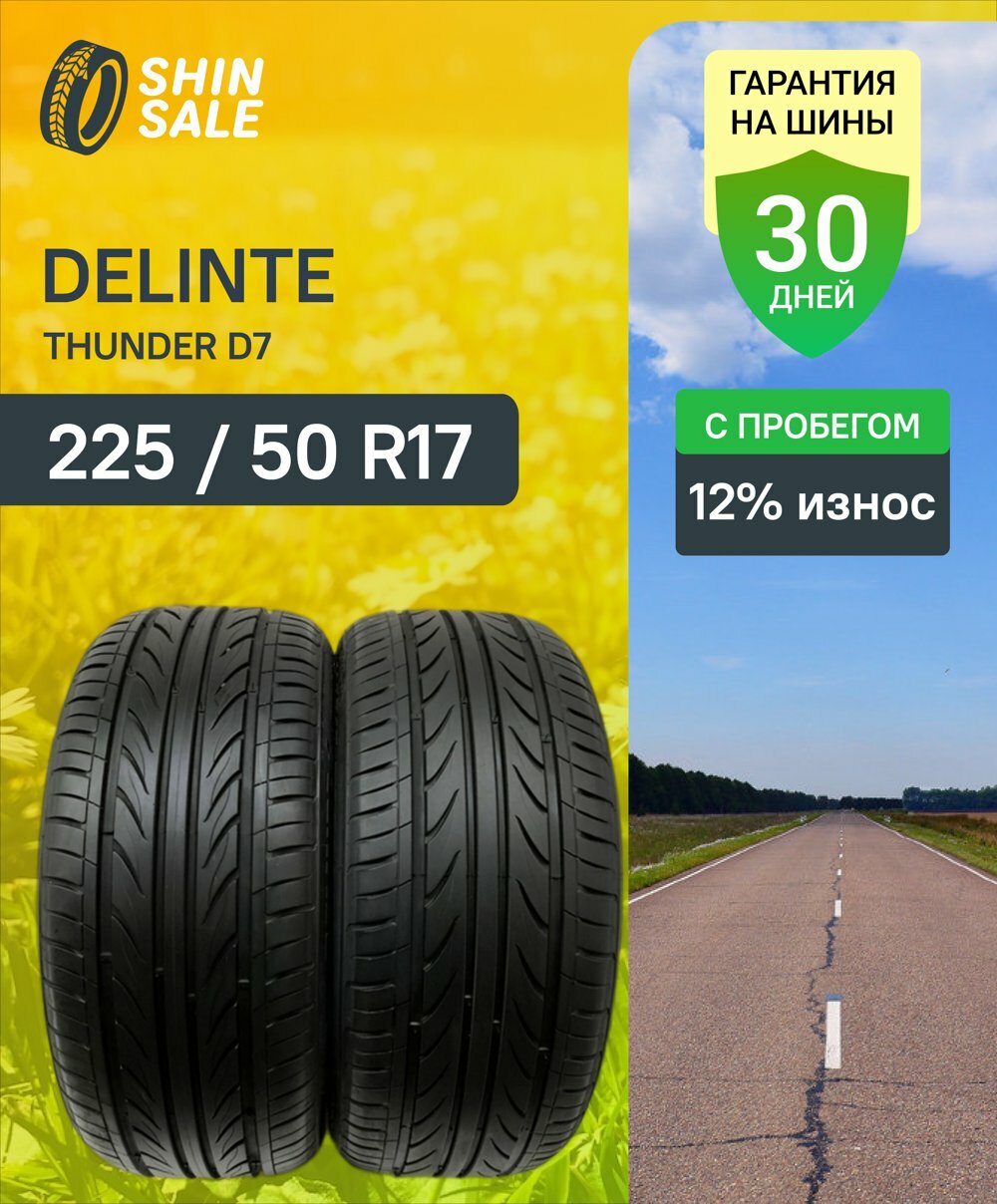 Летние БУ шины Delinte Thunder D7 225/50 R17 12.0% износ T0150439
