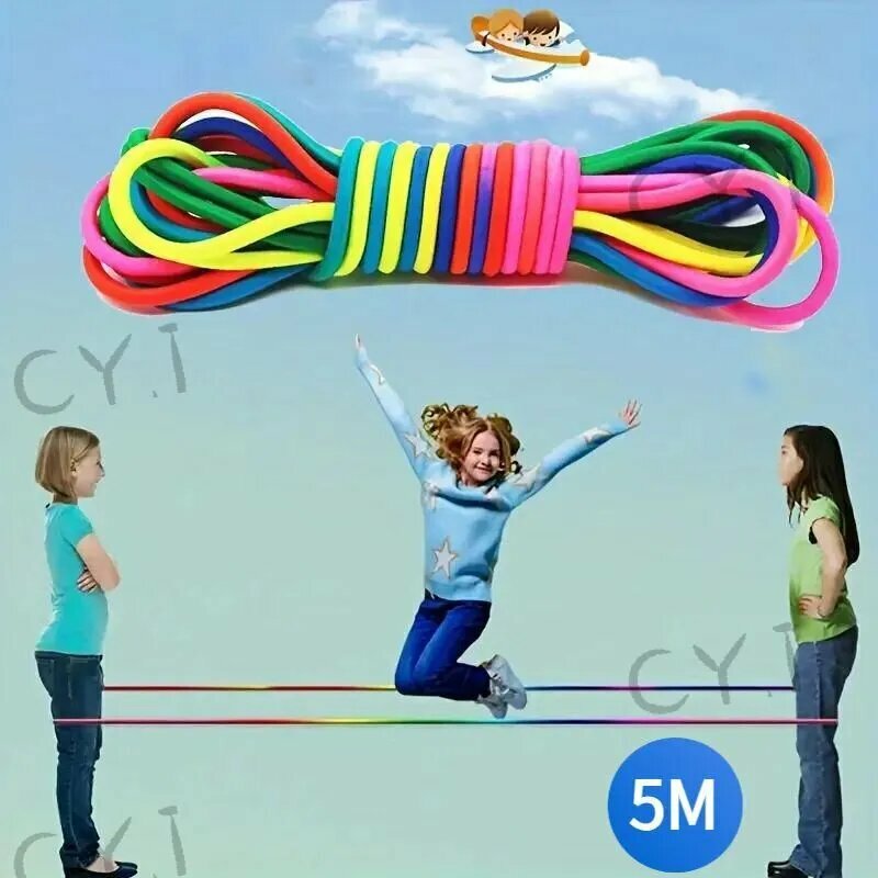 Игра для детей Резиночка для прыжков, 5M 儿童游戏 跳跃松紧带，5M
