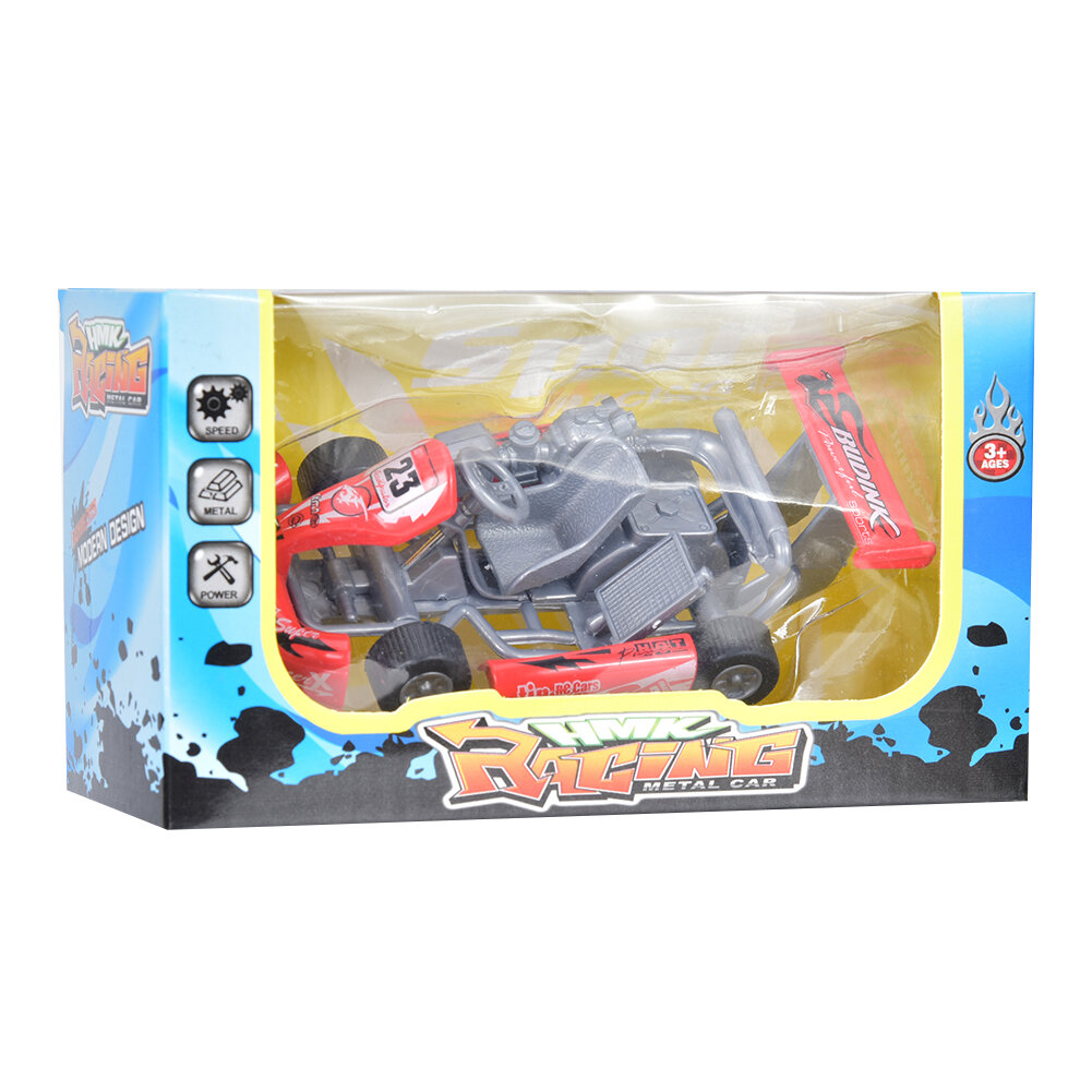 1:32 Масштабная сплава модель сплавного автомобиля High Go Kart Racing Car Отяните игрушечную игрушку игрушку (красный)