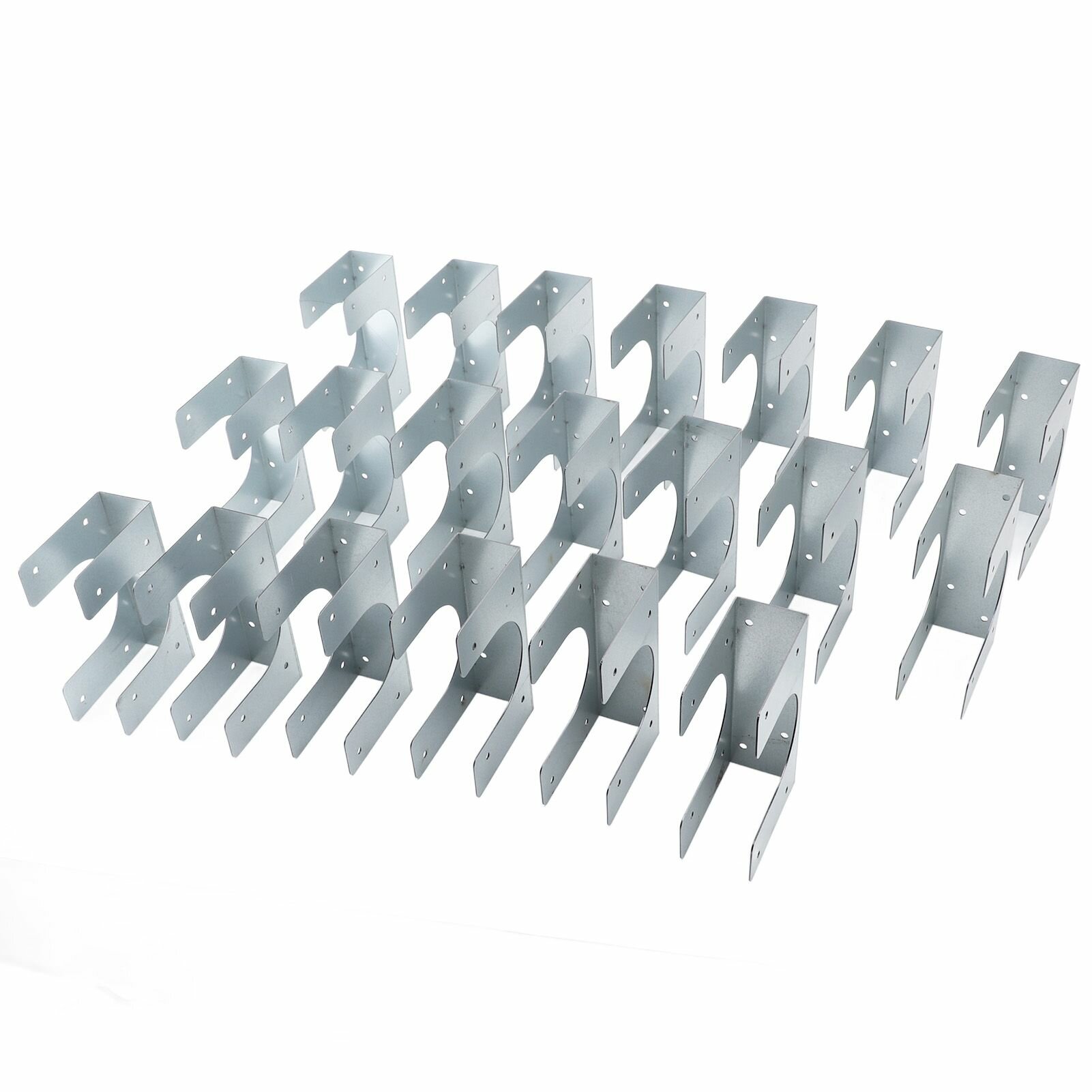20 металлических шипованных башмаков для деревянных стоек, подходят для труб диаметром до 2,5 дюймов