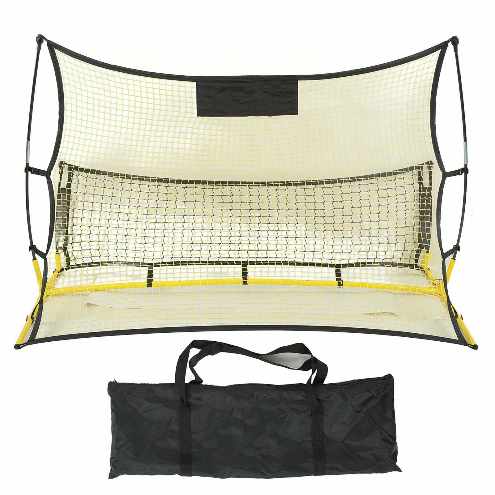 Футбольная сетка для отскока, двухсторонняя портативная отскакивающая сетка 2 в 1 для футбольных тренировок