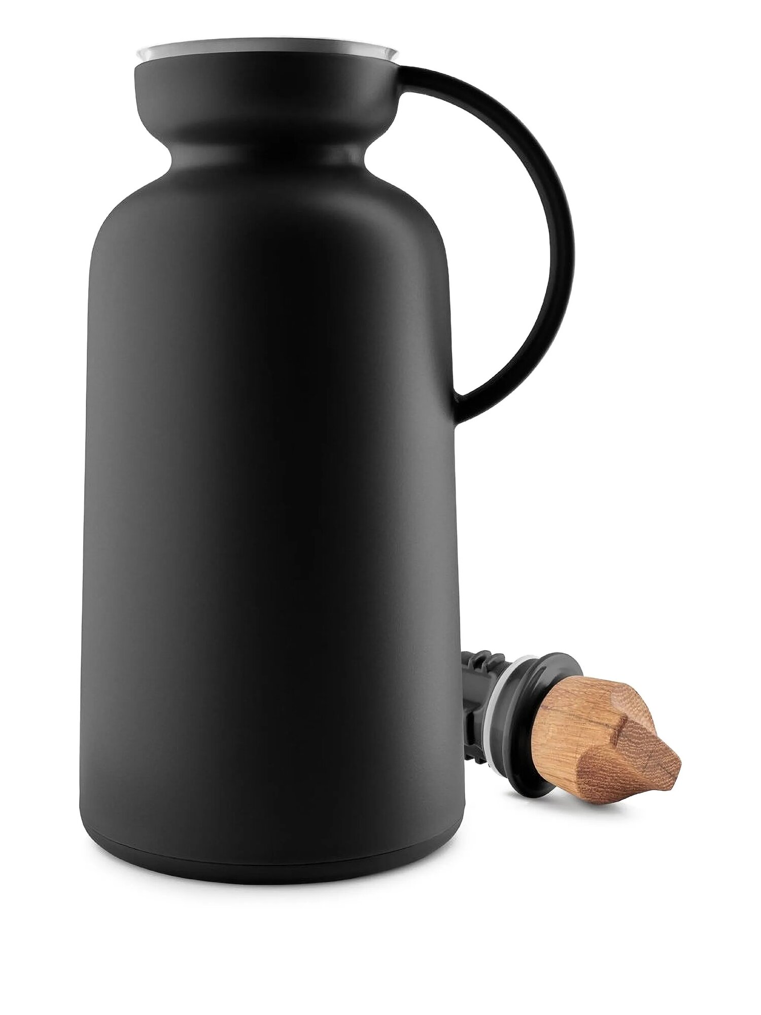 Термокружка с деревянной крышкой