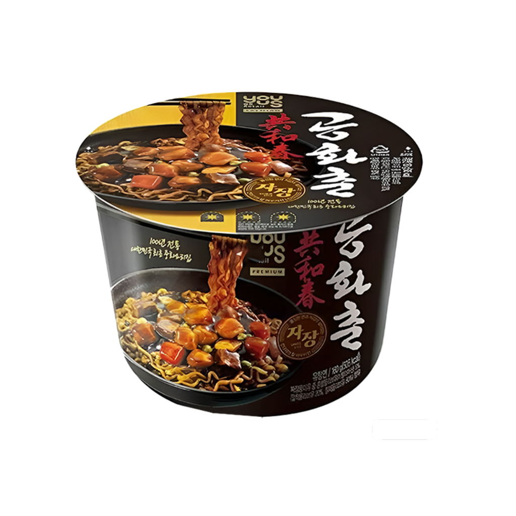 Лапша быстрого приготовления с соусом из черной фасоли 160 г, Южная Корея