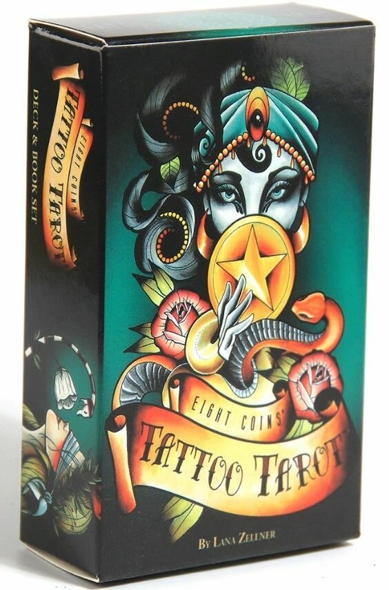 Карты Таро Eight Coins Tattoo Tarot" US Games / Таро Восьми Монет
