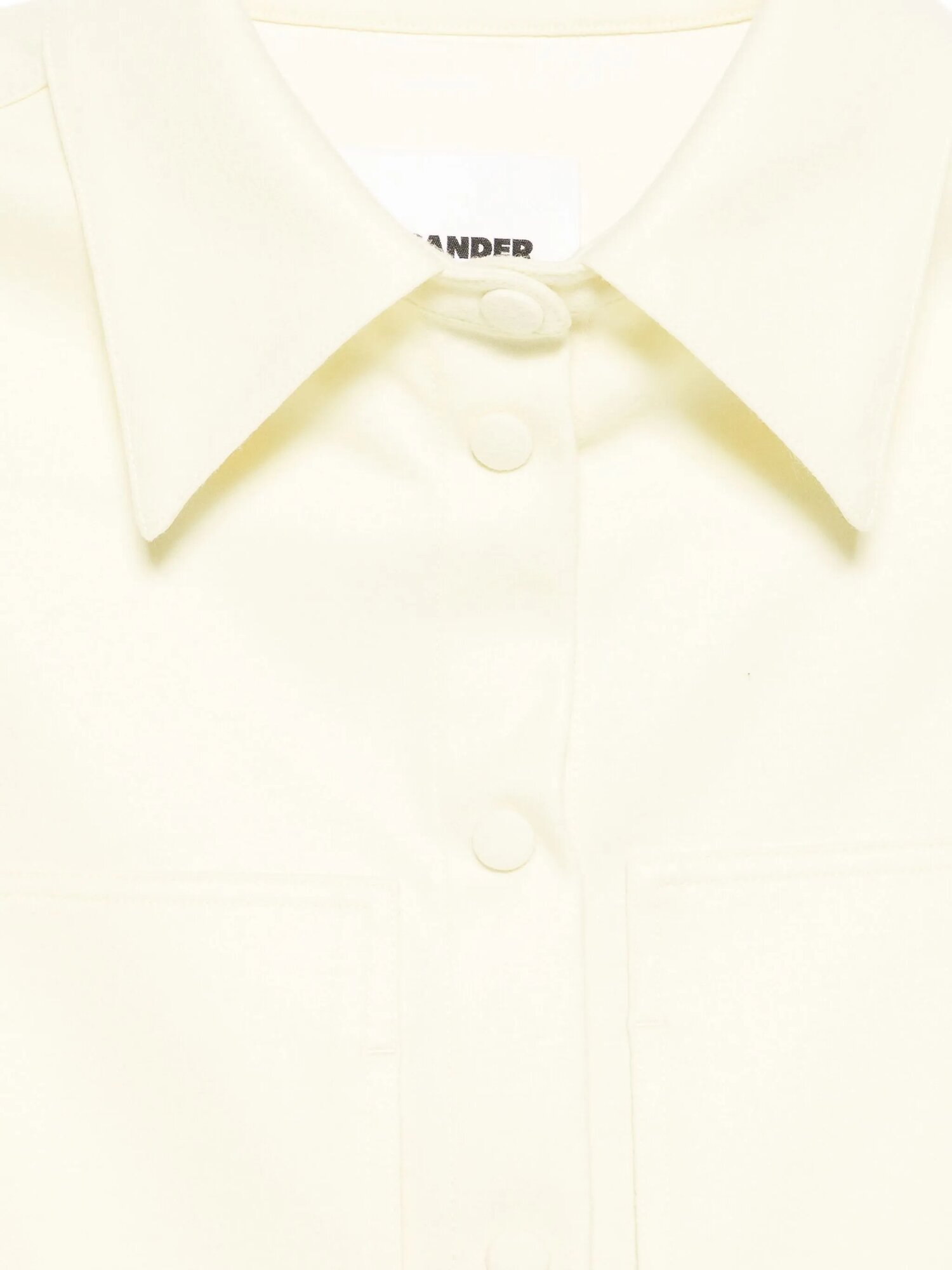 Рубашка Jil Sander Chest-pocket shirt, размер 40, светло-желтый — фото 1