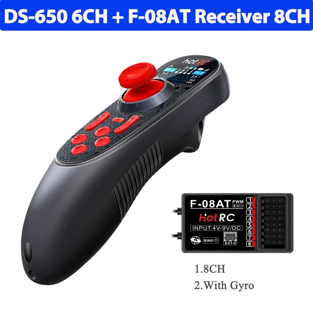 Радиосистема HotRC DS-650 6CH DS650 with F-08AT