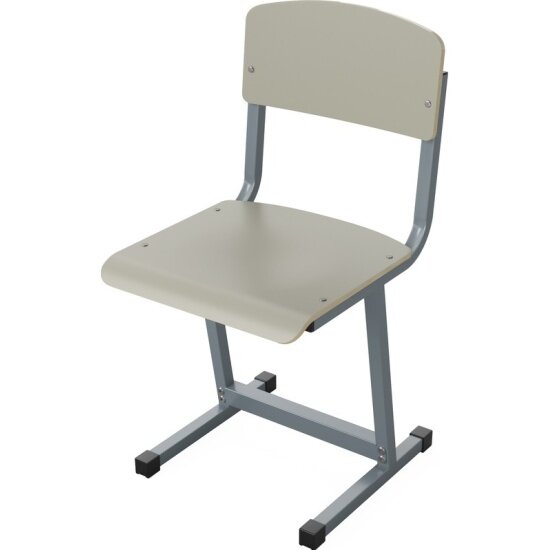 Стул ученический Комус MET_ Мебель 6р. г. серый/серый New