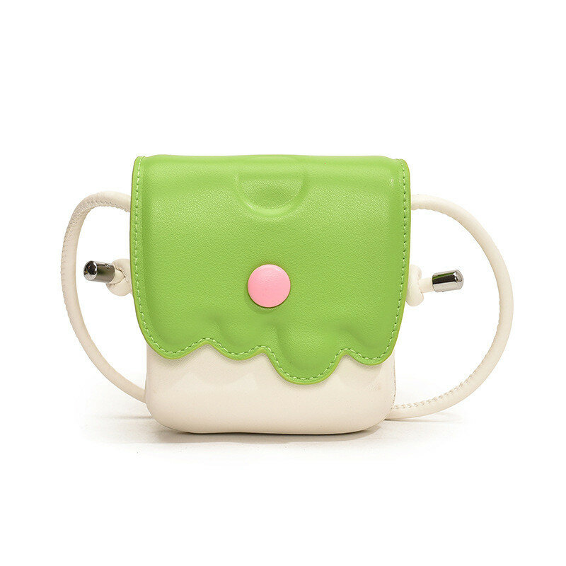 Backpack girl casual fashion with breathable pu material for daily use green