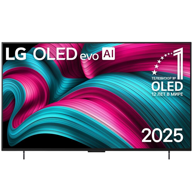 Телевизор LG OLED42C5RLA. ARUG, 42' OLED Ultra HD, Smart TV, WebOS, Bluetooth, MR NFC, 120Hz Native (VRR 144Hz), 2.0ch 20Вт, 2хHDMI, 3хUSB, 2 Pole, Charcoal Black, 2025