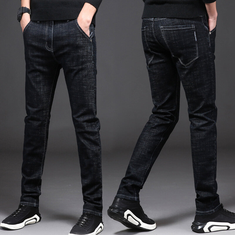 Мужские джинсы Чистый цвет / прямые B1, LI Mall талии_28