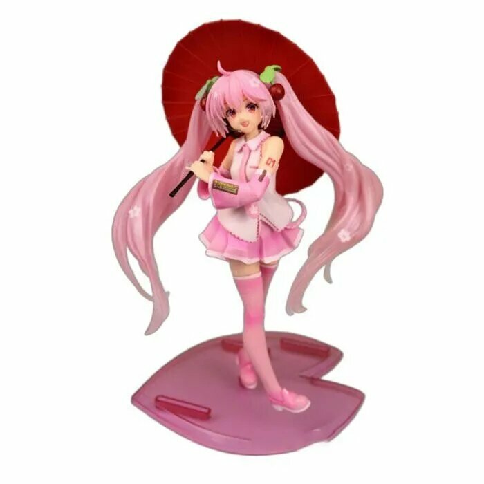 Фигурка Мику Хацунэ японский зонтик/Sakura Hatsune miku(24cm)