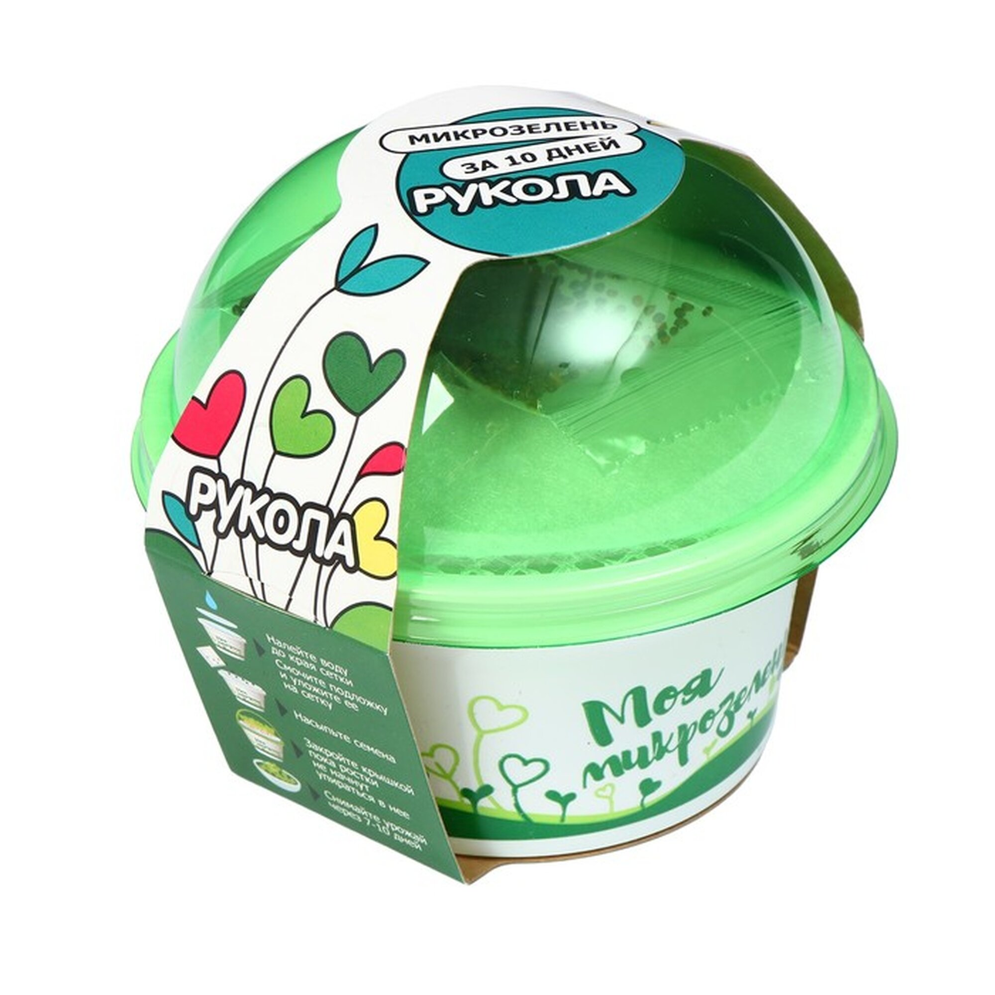 Набор для выращивания Здоровья Клад «Моя микрозелень», рукола