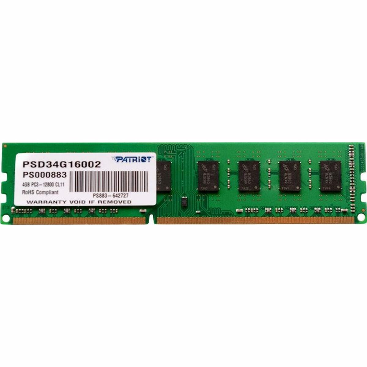 Оперативная память Patriot 4 ГБ PSD34G16002 (DIMM DDR3)