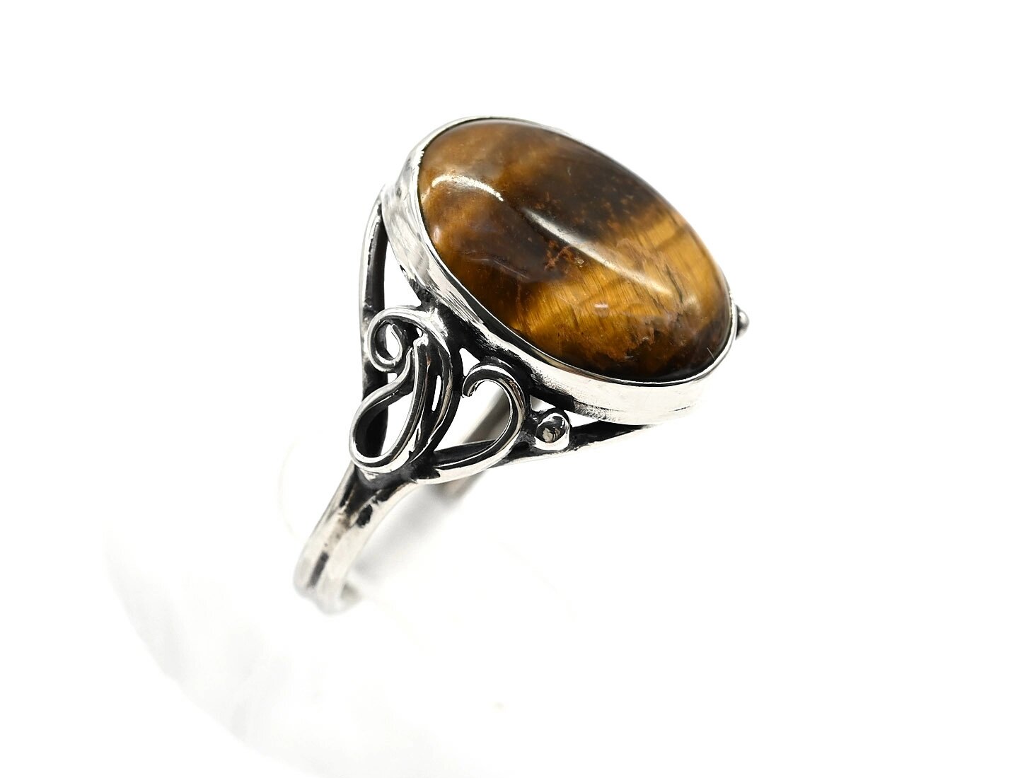 Кольцо, тигровый глаз
