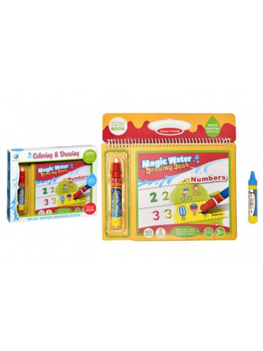 Водная раскраска /Волшебная вода/ (маркеры в комплекте)