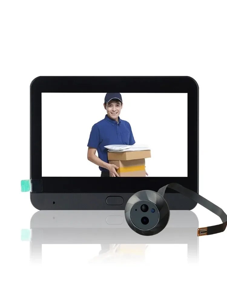 1080P цифровой дверной детектор 4,3-дюймовый Wi-Fi скрытый электронный глазок «кошачий глаз» ночного видения IPS ЖК-дисплей визуальная домашняя уличная камера