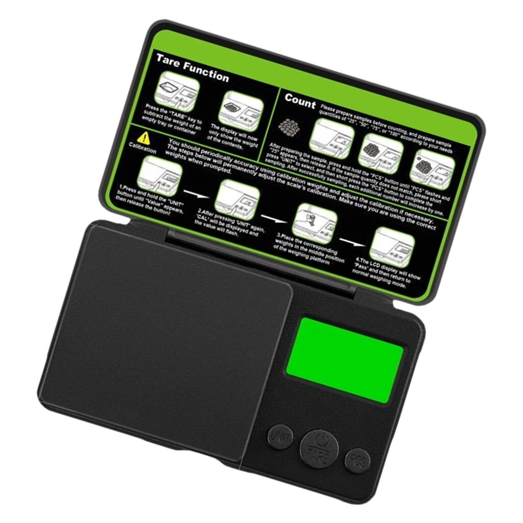 Точные Карманные Весы с Точностью 0,01 г Портативные Ювелирные Весы Для Взвешивания Граммов Золота с Жидкокристаллическим Дисплеем С Подсветкой