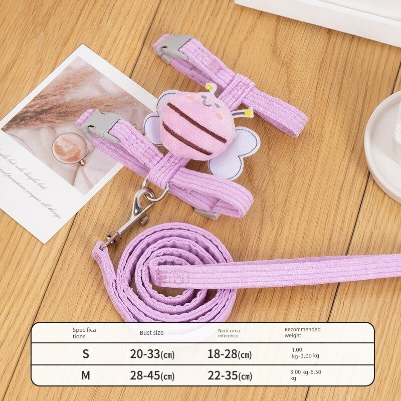 Поводок для маленьких собак: для щенков пород Тедди, бишон, померанский шпиц, пудель; шлейка; поводок-цепь; поводок для