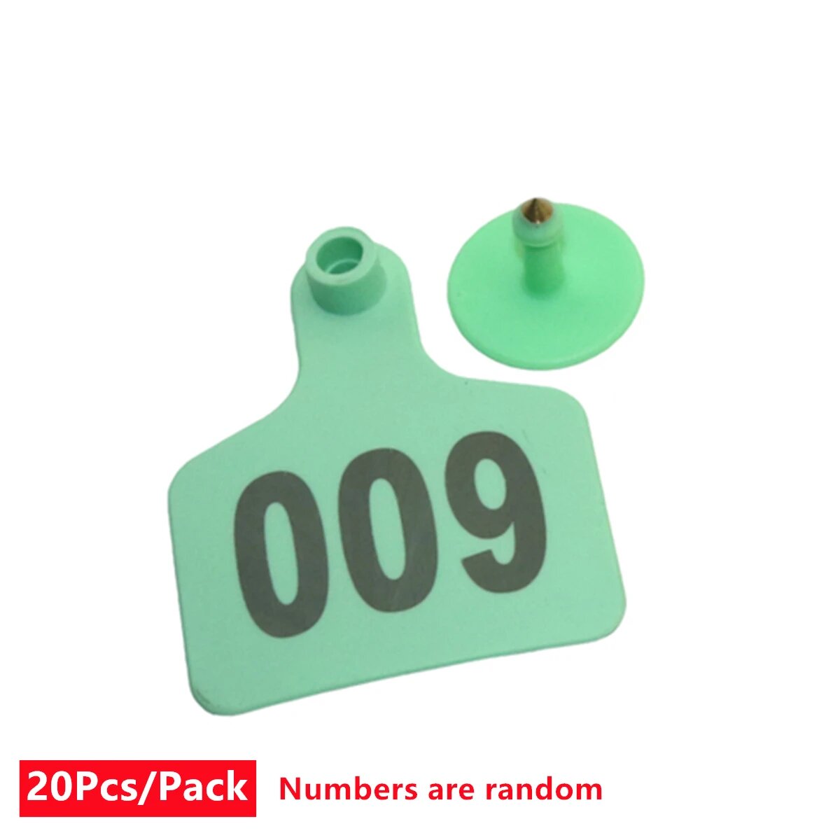 Лазерные ушные бирки для скота 20 шт 20Pcs Green