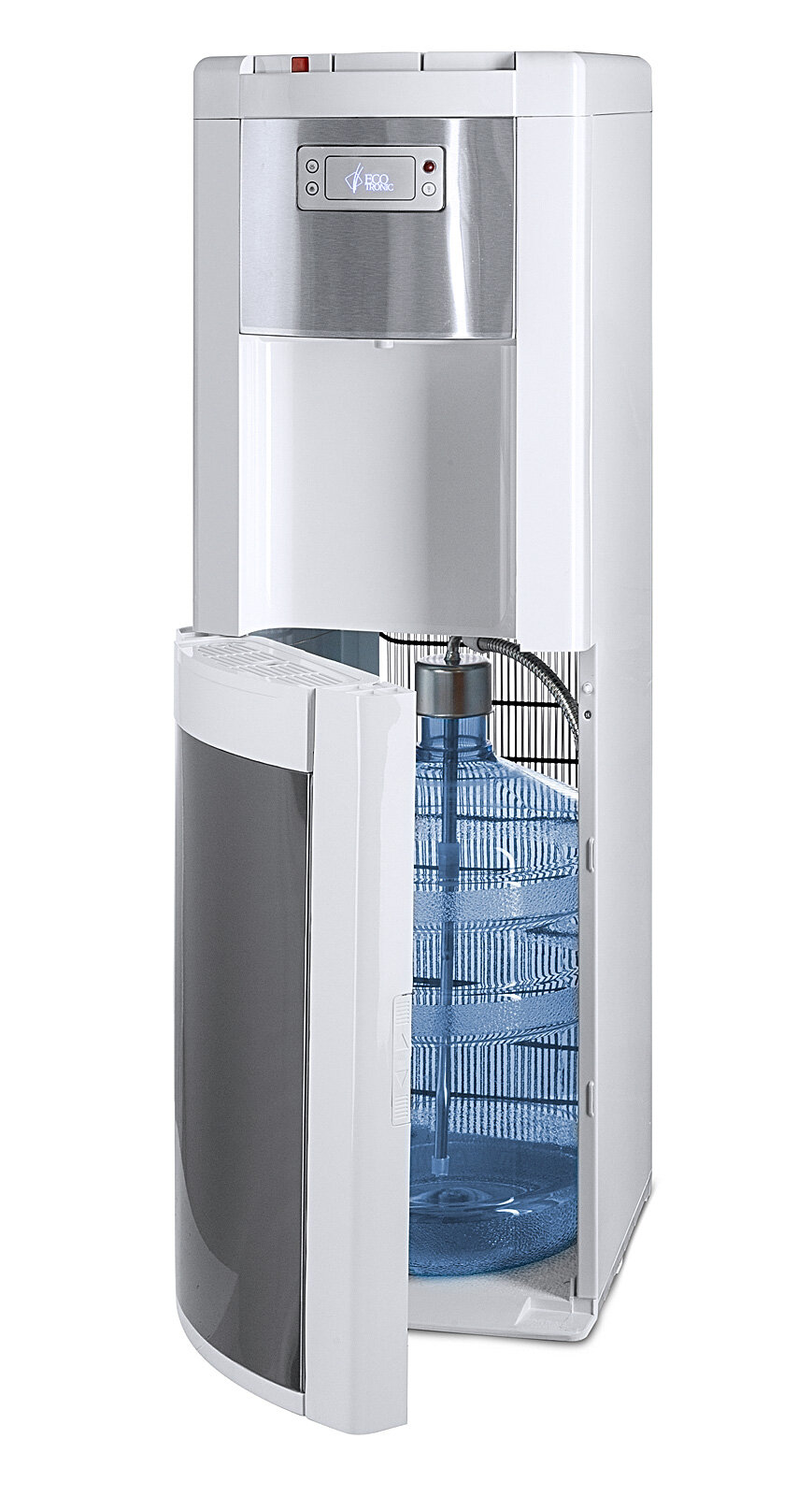 Ecotronic P9-LX White-SS. Гарантия 12мес. Кулер для воды с нижней загрузкой бутыли.