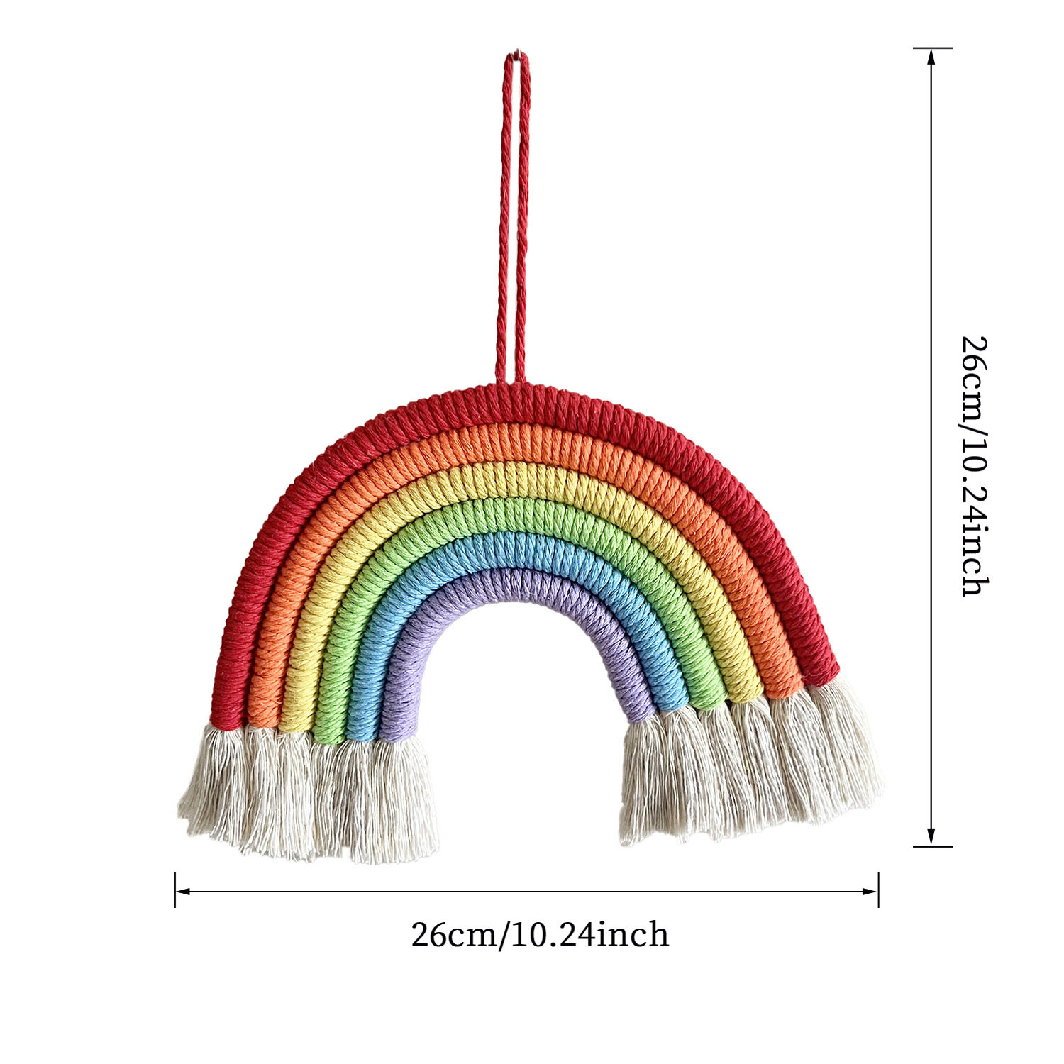 Ins Трансграничные скандинавские ручные плетеные хлопчатобумажные нити Облака радуги декоративные подвески настенные