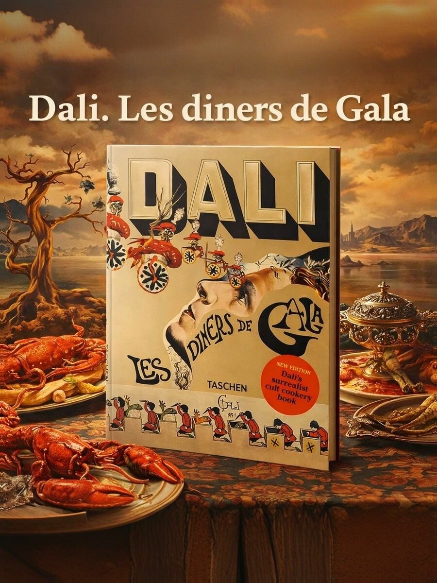 Salvador Dali: Les Diners de Gala Сюрреалистическая Кулинарная Книга от Taschen