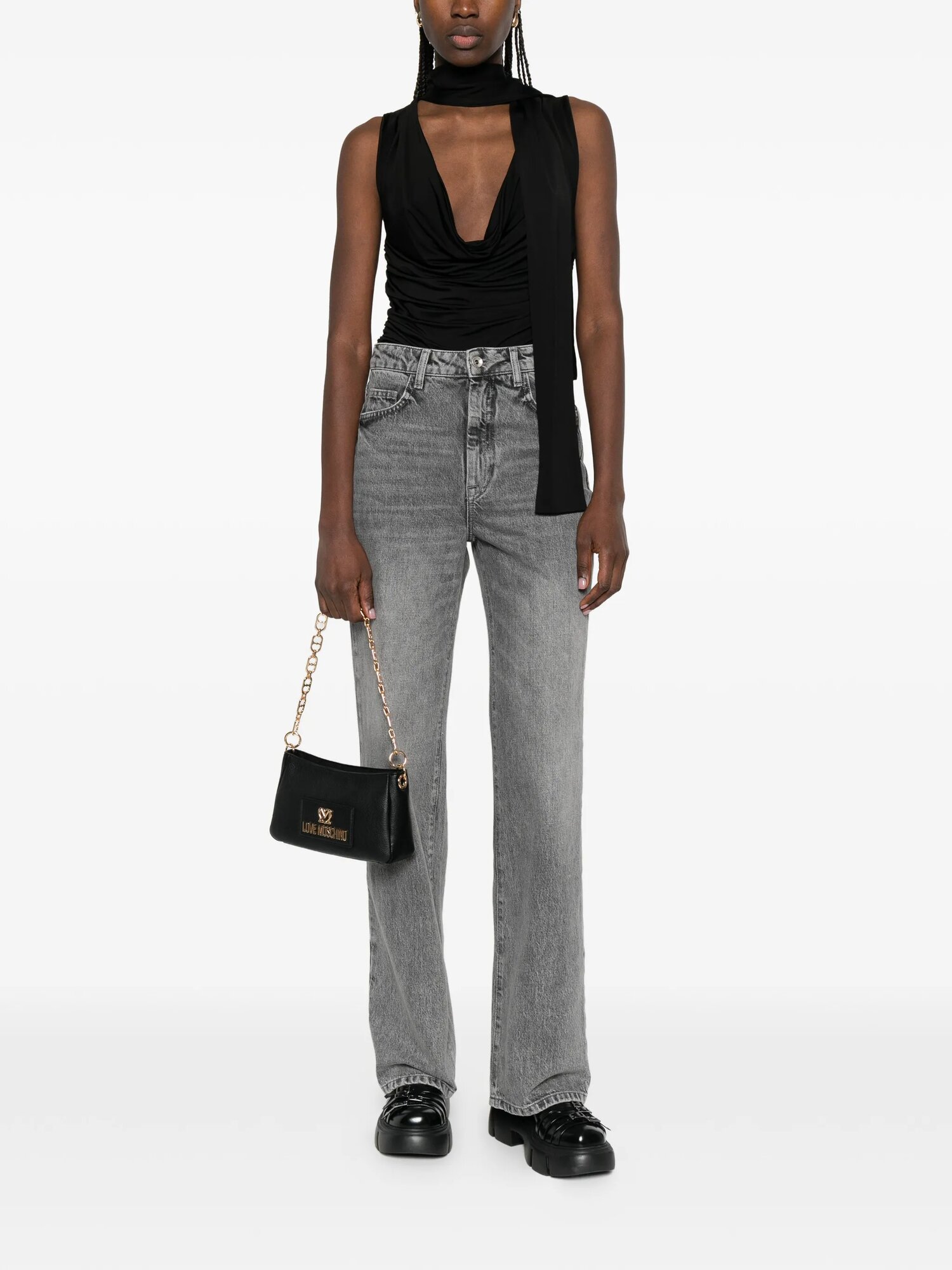 Джинсы PATRIZIA PEPE High-waisted regular fit jeans, размер 34 — фото 1