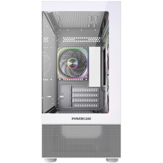 Корпус Powercase Vision Micro M2 ARGB, белый (CVMWM2-A3) — фото 1