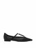 Туфли EMPORIO ARMANI Point-toe flat pumps, размер 37,5, black/black