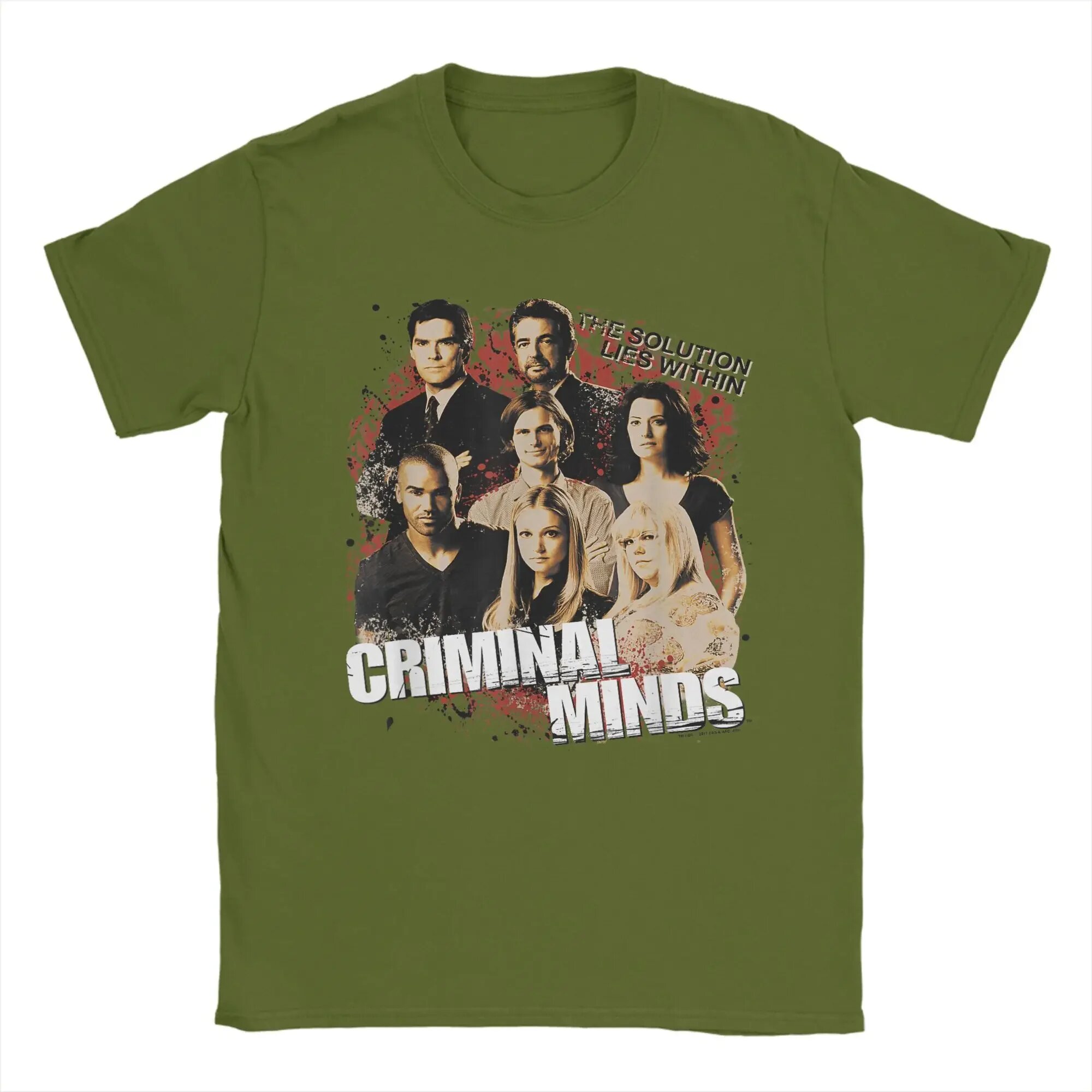 Мужская футболка Criminal Minds, зеленый, размер XL