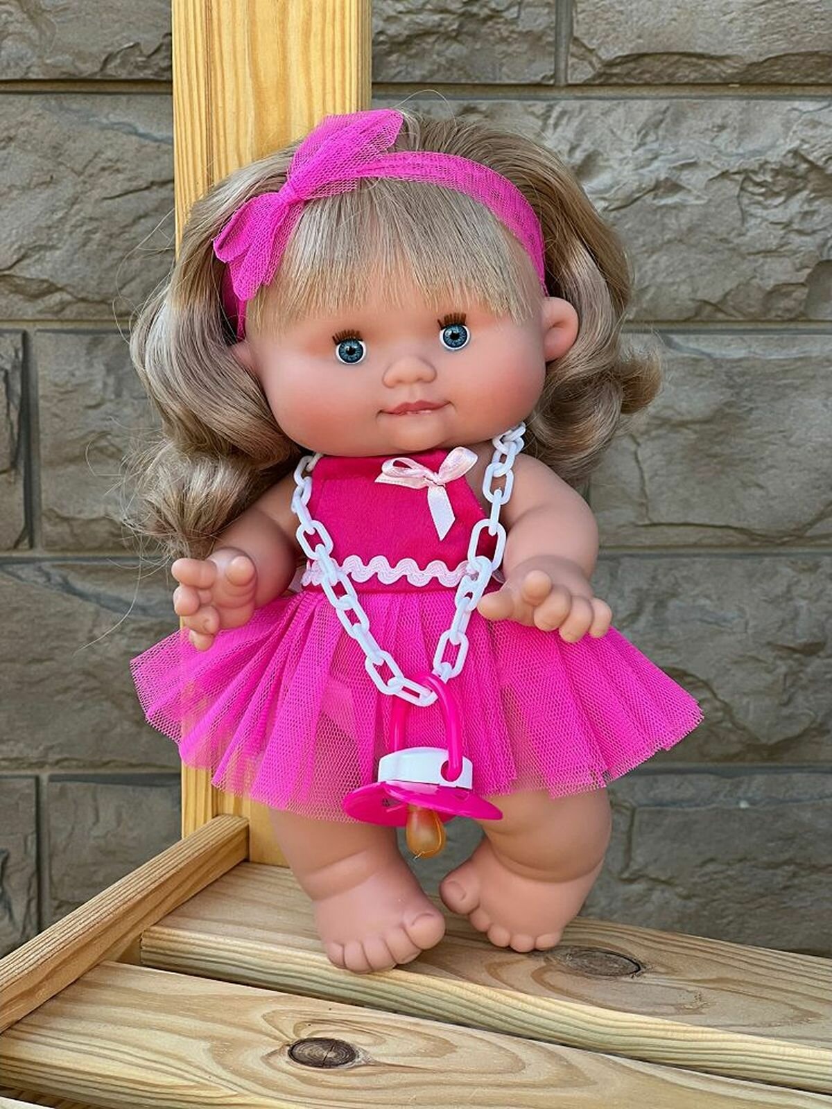 Пупс Nines 26 см PEPOTE с закрывающими глазками