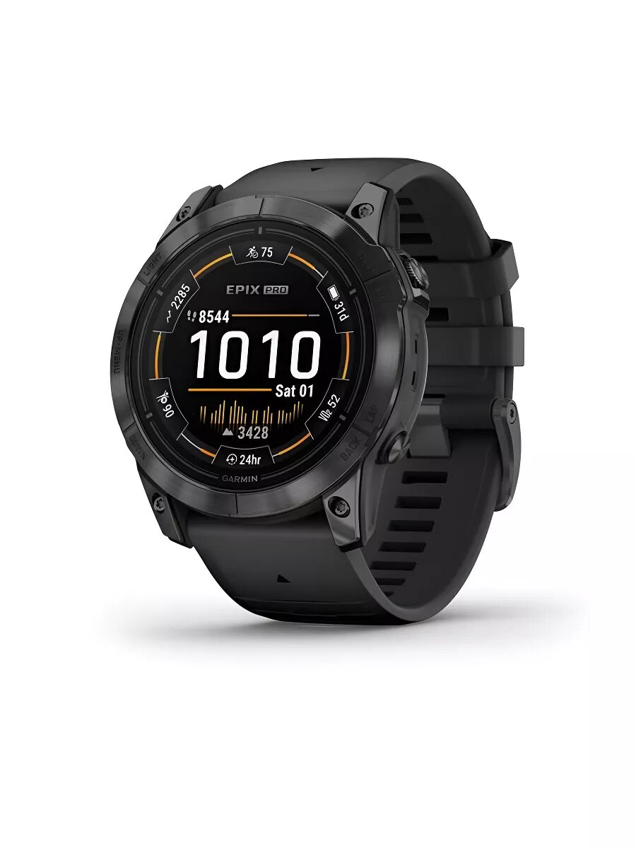 Умные часы Garmin Epix Pro, Gen 2, Standard Edition, черные